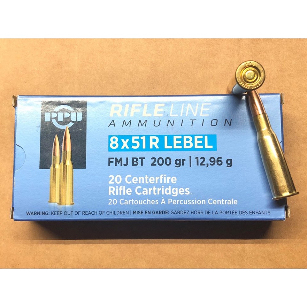 8x50R Lebel - PPU 200gr FMJ - 20rd Box | Victory Arms & Munitions