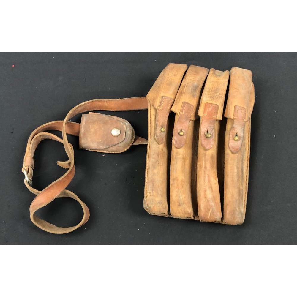 Yugoslavian Surplus M56 SMG 4-Cell Leather Magazine Pouch | Victory ...